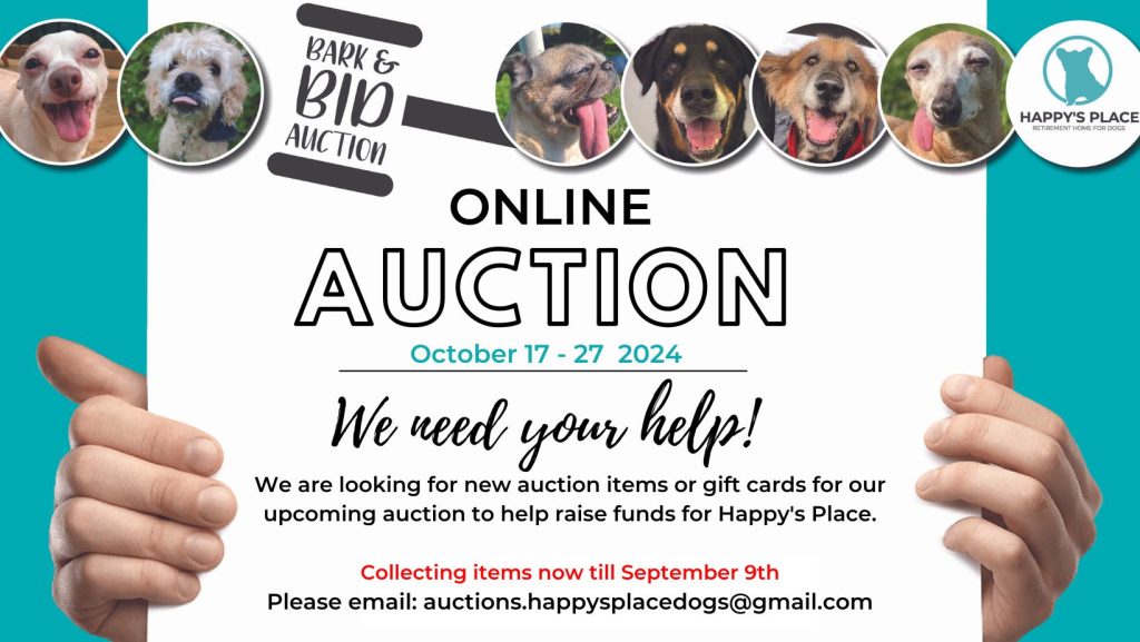 Bark & Bid Online Auction - Happy's Place